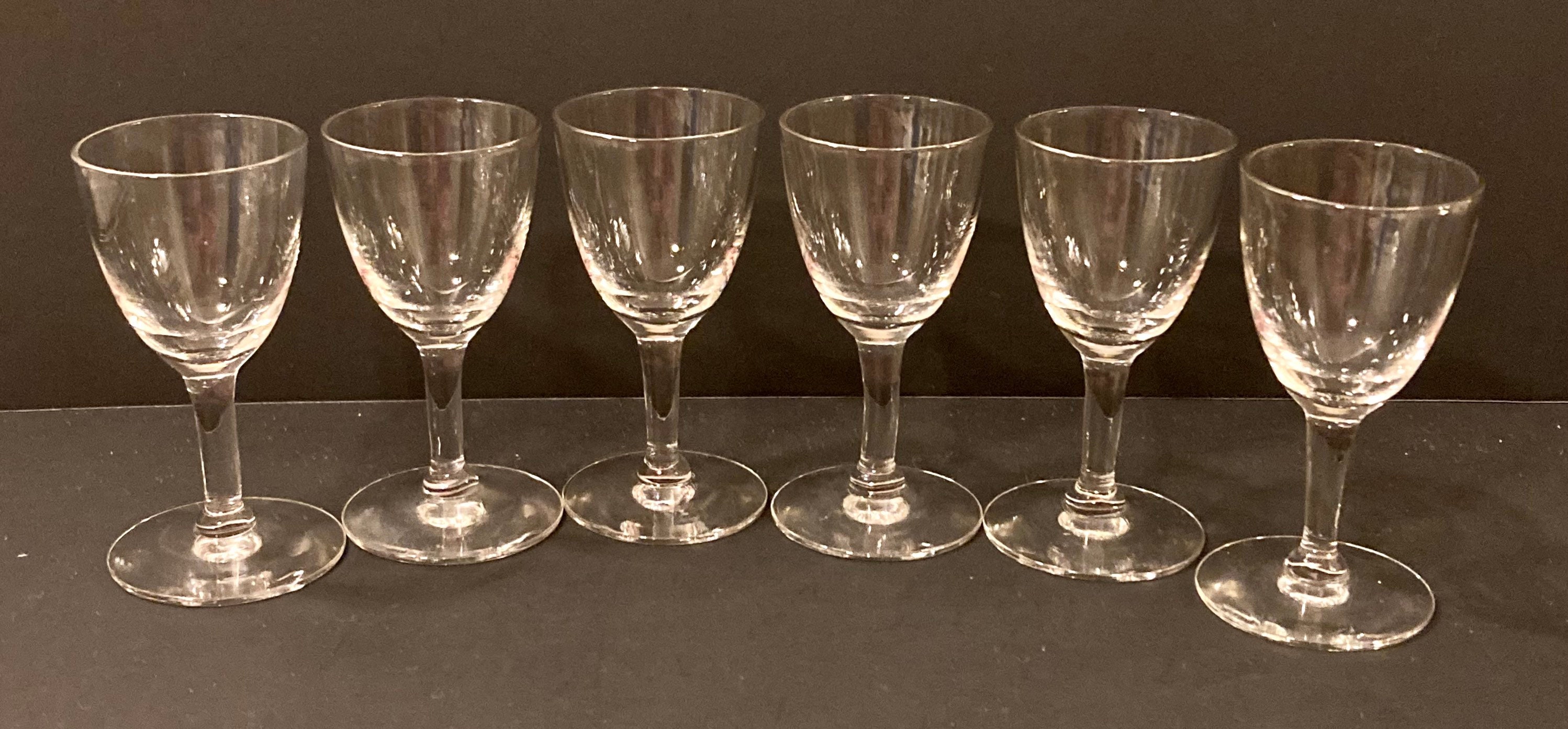 Vintage Set Elegant Small Clear Glasses Sherry Cordial Liqueur - Etsy