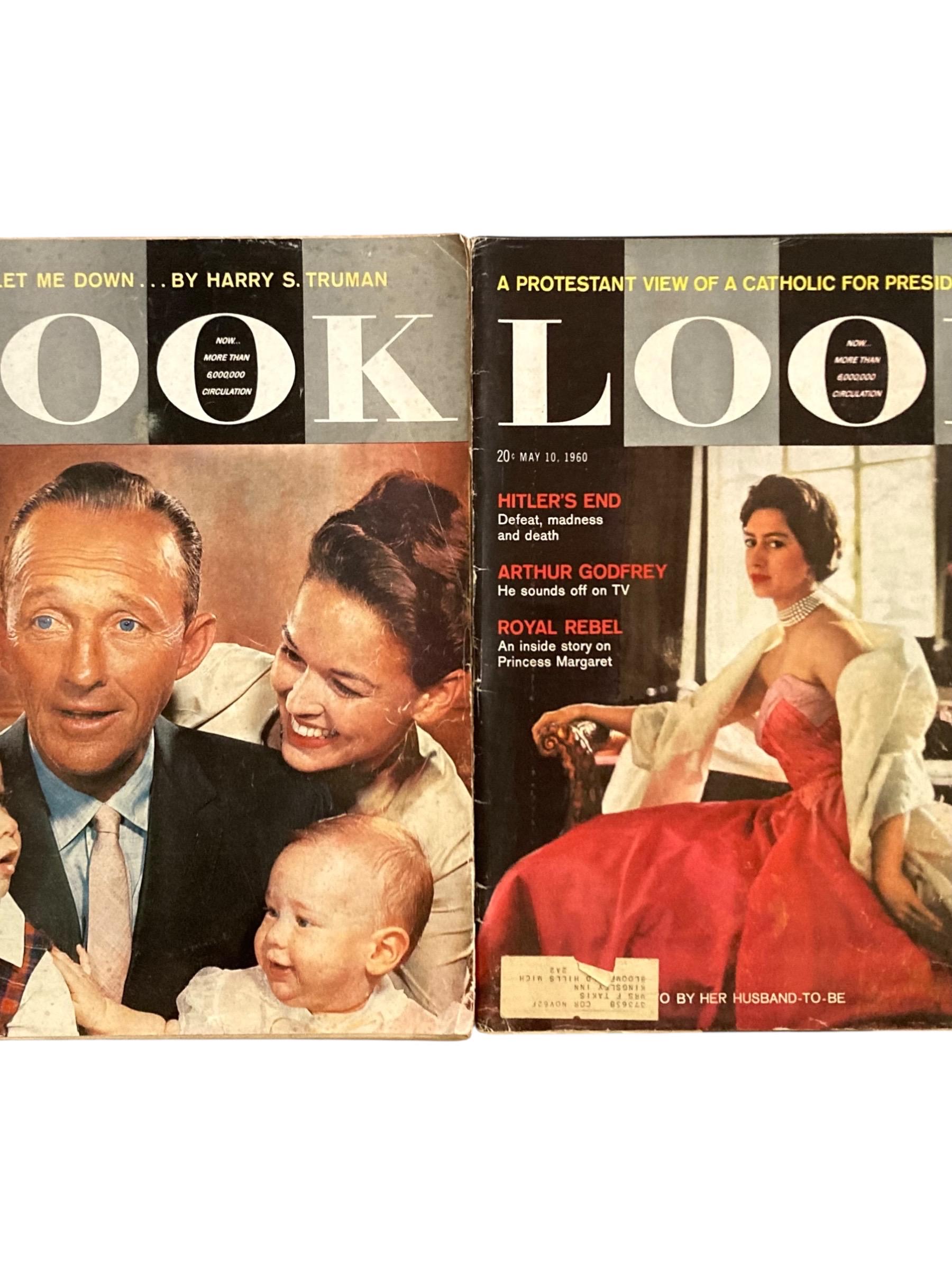 1960 Two Look Magazines Princess Margaret Royal Rebel Bing Crosby ...
