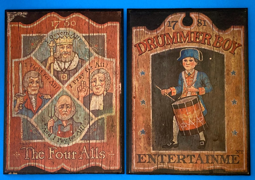 Pair 1968 Gordon E Nichols Americana Wall Decor Plaques Calendar Sales ...