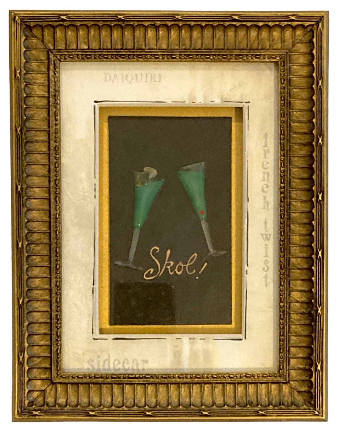 Skol! Pamela Gadding Art Print Wall Decor Framed Shadow Box 3D ...