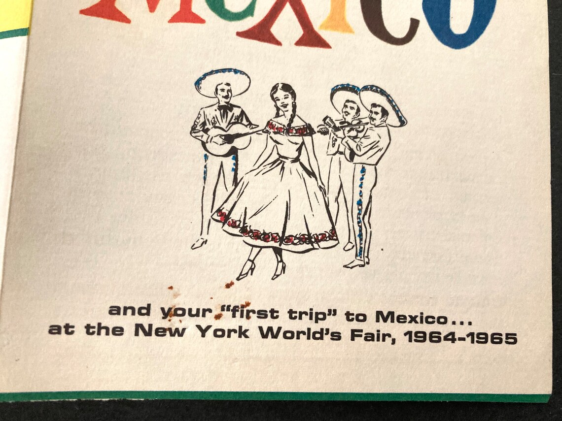 Vintage Mexico Travel Brochure: 1964-65 NY World's Fair Souvenir - Etsy