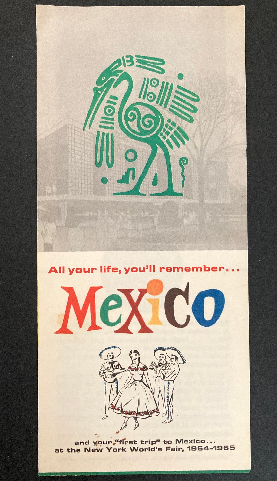 Vintage Mexico Travel Brochure: 1964-65 NY World's Fair Souvenir - Etsy