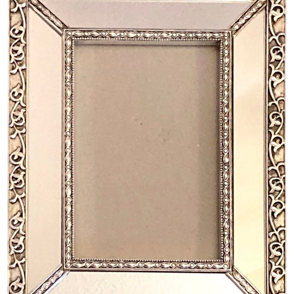 Beveled Mirrored Picture Frame - Etsy