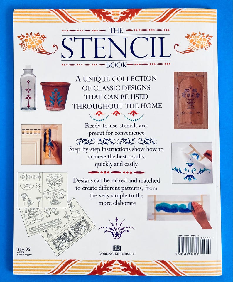 1994 the Stencil Book Contains 30 Ready to Use Stencils Classic Designs ...