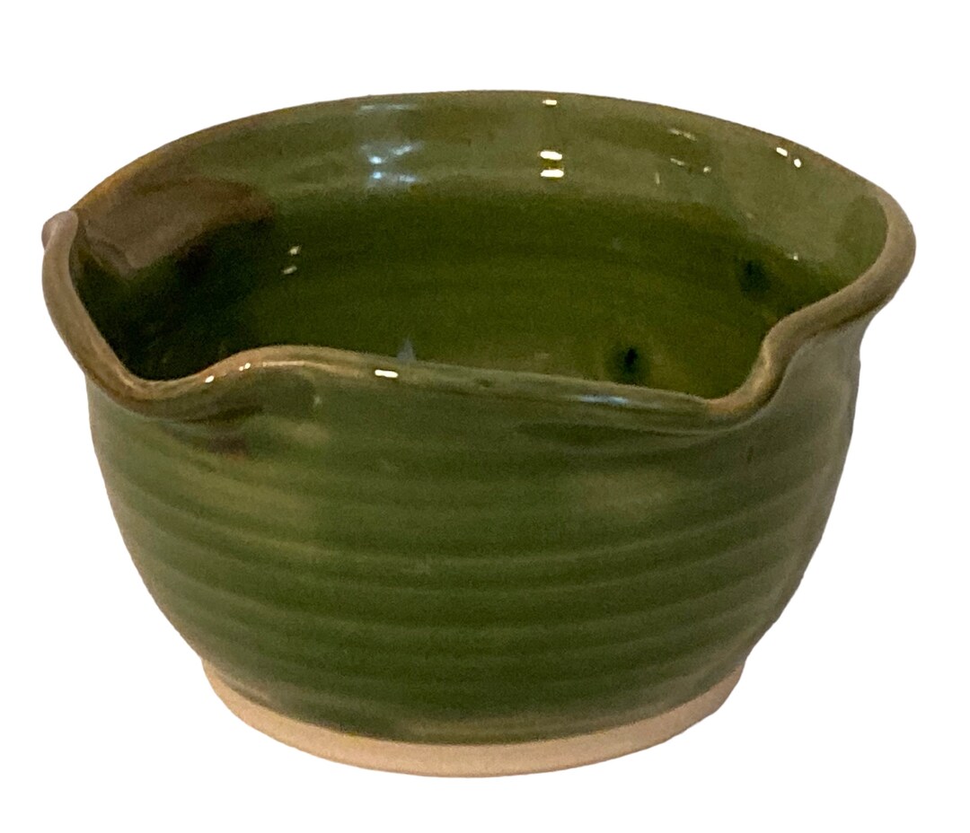 Hand Crafted Glazed Ceramic Frog Vase Small Green Metal Frog Signed - Etsy