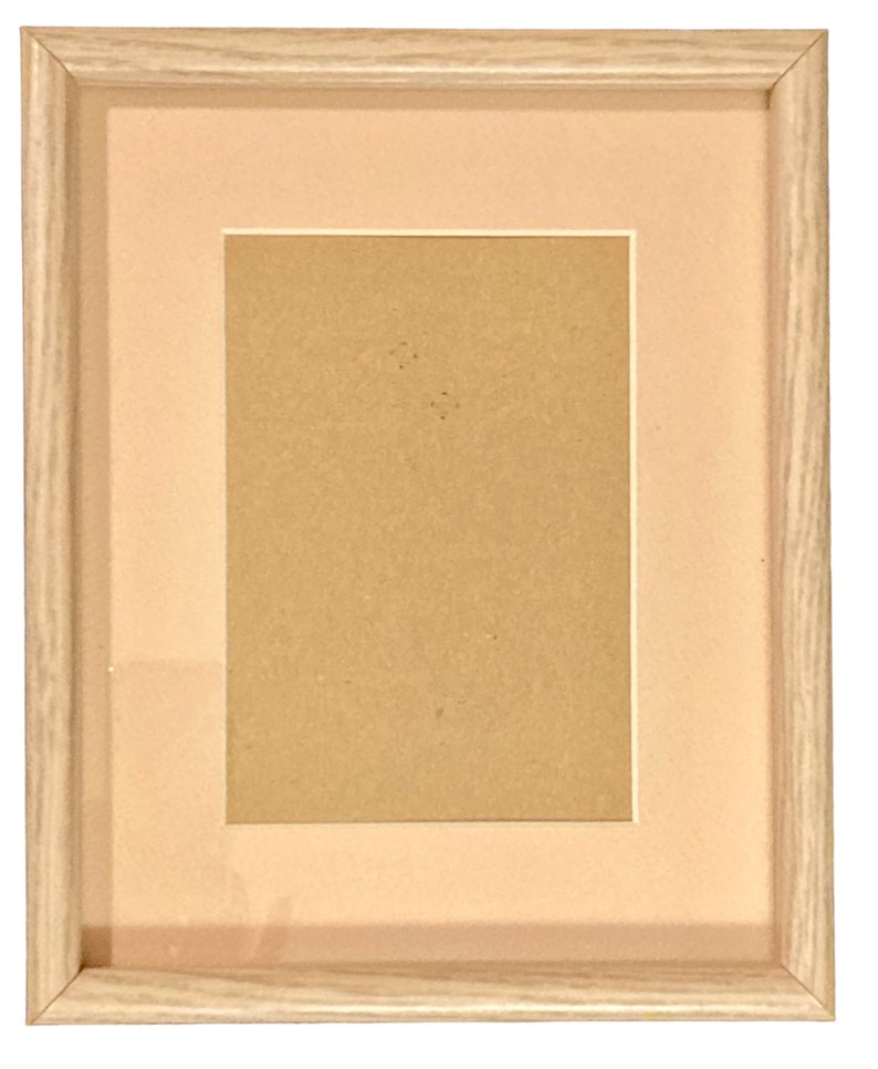 White Washed Wood Look Intercraft Photo Picture Frame With Mat Vintage ...