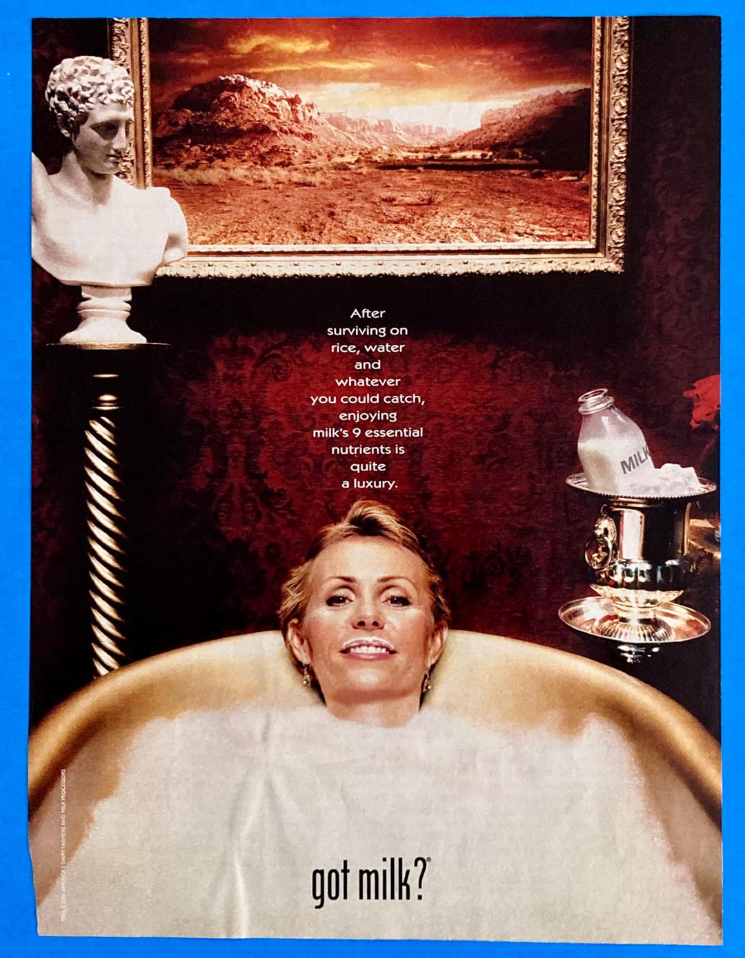 2001 Tina Wesson GOT MILK? Vintage Magazine Print Ad Tina Wesson ...