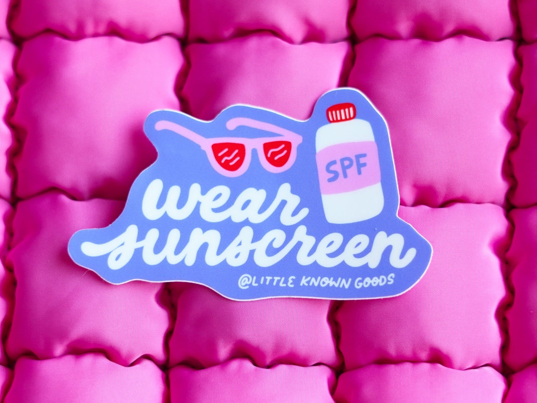 Wear Sunscreen Sticker - Etsy