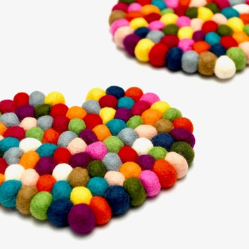 Wool Ball Mat - Etsy