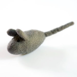 Wool Cat Toy Interactive Wool Mouse/ Kitten Toy/ Cat Toy Mouse/ Felted ...
