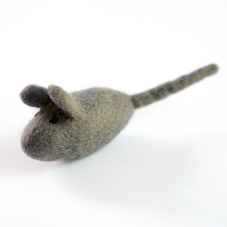 Wool Cat Toy Interactive Wool Mouse/ Kitten Toy/ Cat Toy Mouse/ Felted ...