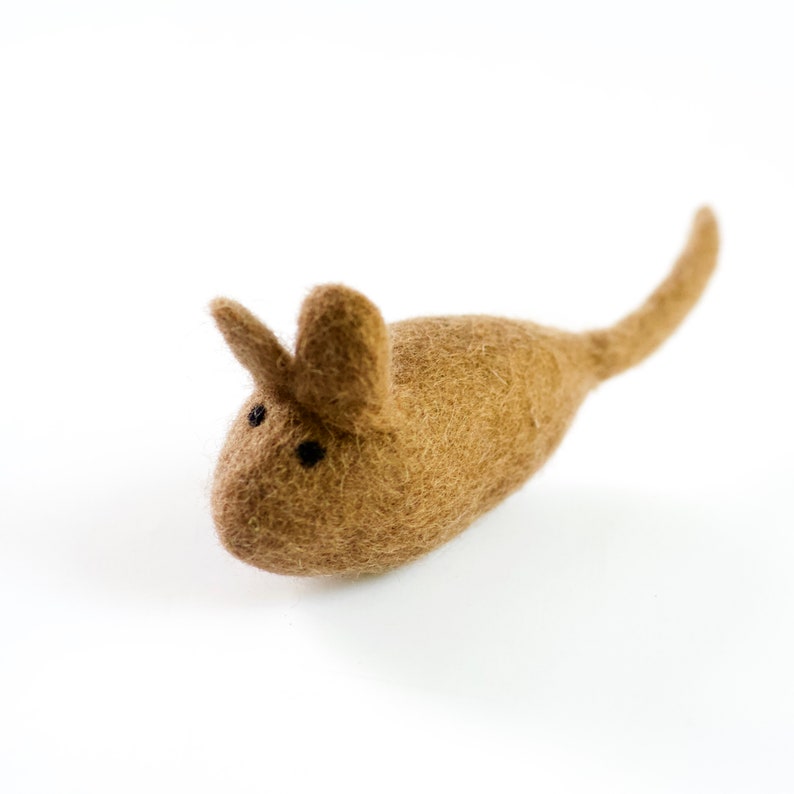 Wool Cat Toy Interactive Wool Mouse/ Kitten Toy/ Cat Toy Mouse/ Felted ...