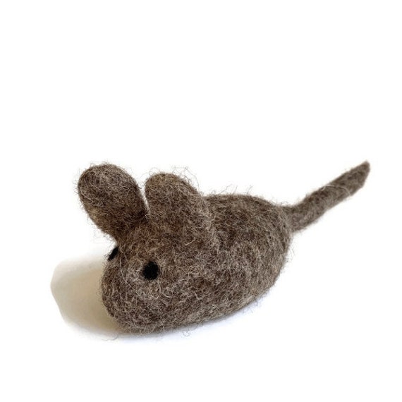 Wool Cat Toy Interactive Wool Mouse/ Kitten Toy/ Cat Toy - Etsy