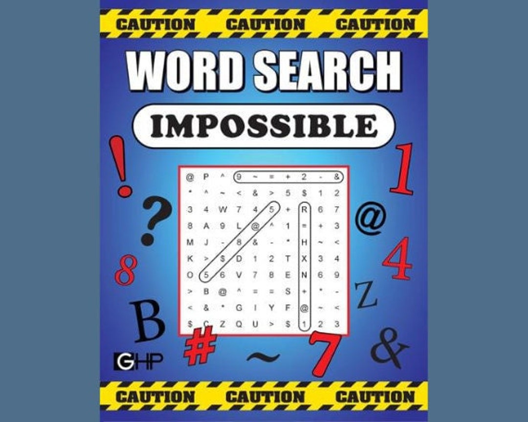 Impossible Word Search Puzzles Digital Download Printable - Etsy