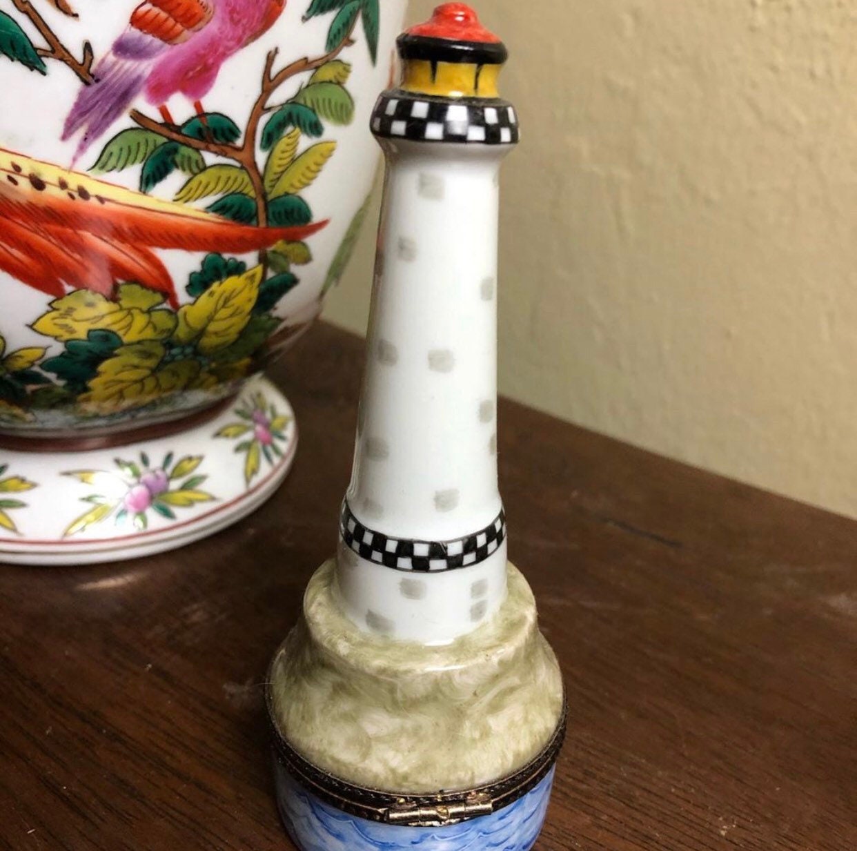 VTG Limoges Hand Painted Porcelain Lighthouse Trinket Box 5 - Etsy