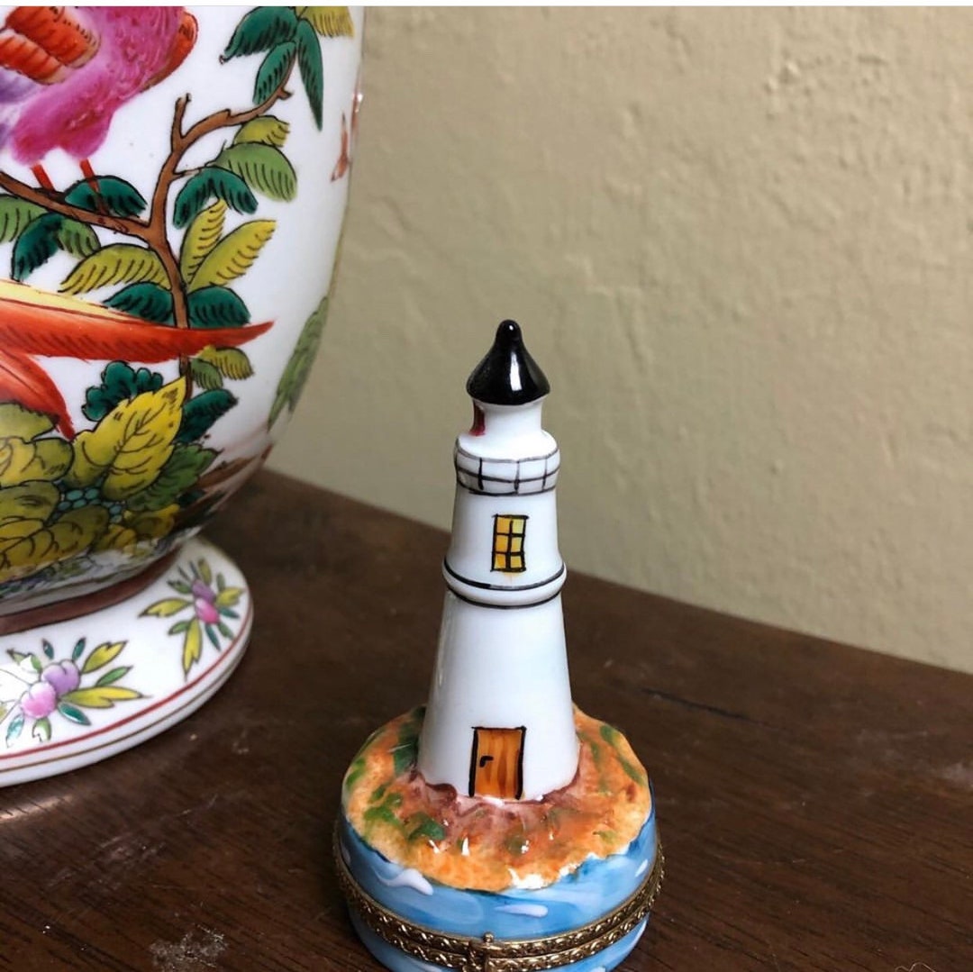 VTG Porcelain Limoges Lighthouse Rochard - Hand Painted - Etsy