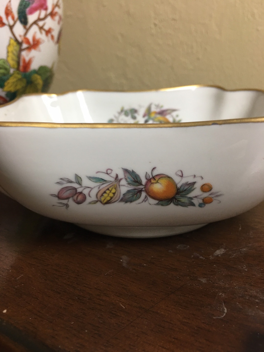 VTG Limoges Castel Square Scalloped Bowl - Etsy