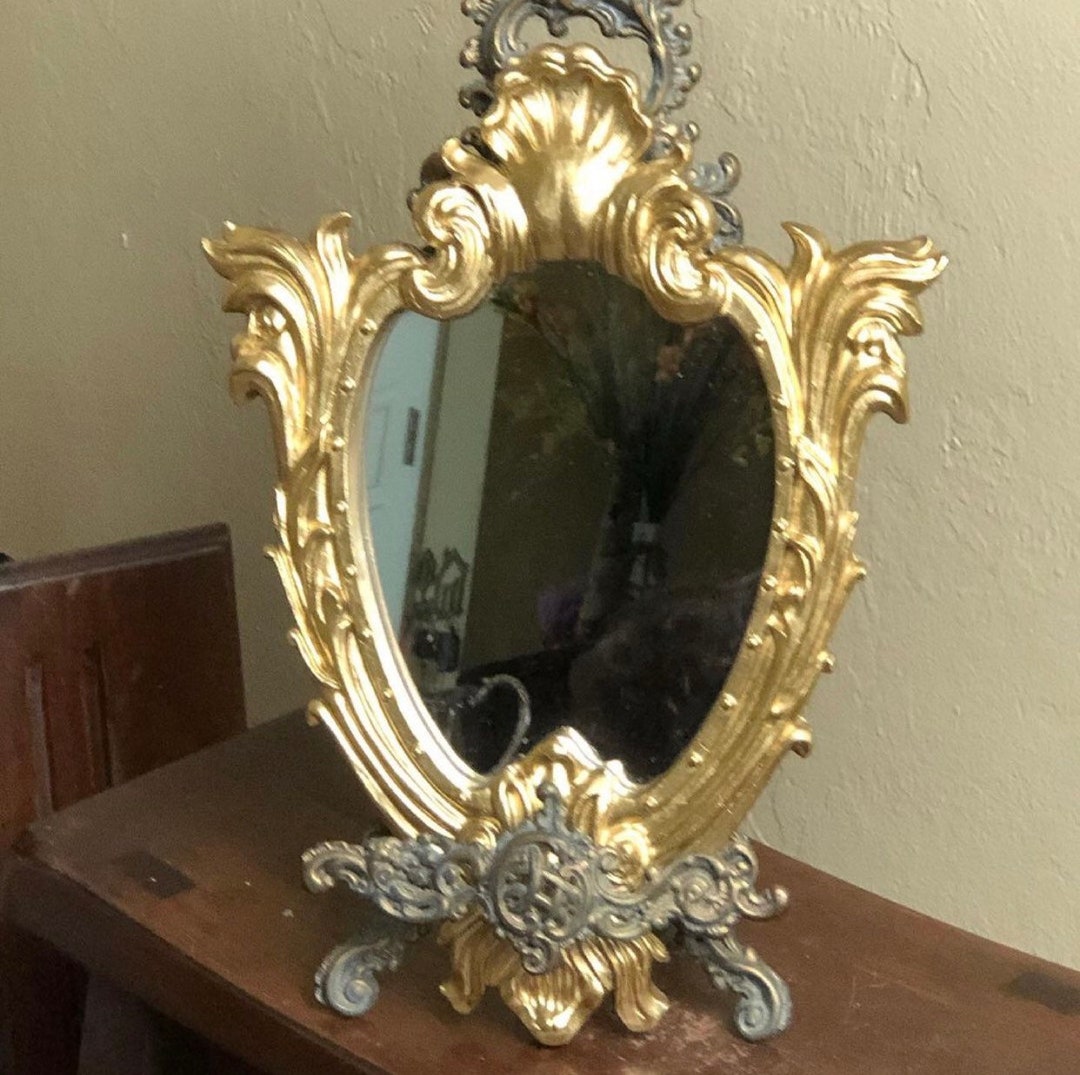 Vintage Gilt Wooden Mirror - Etsy
