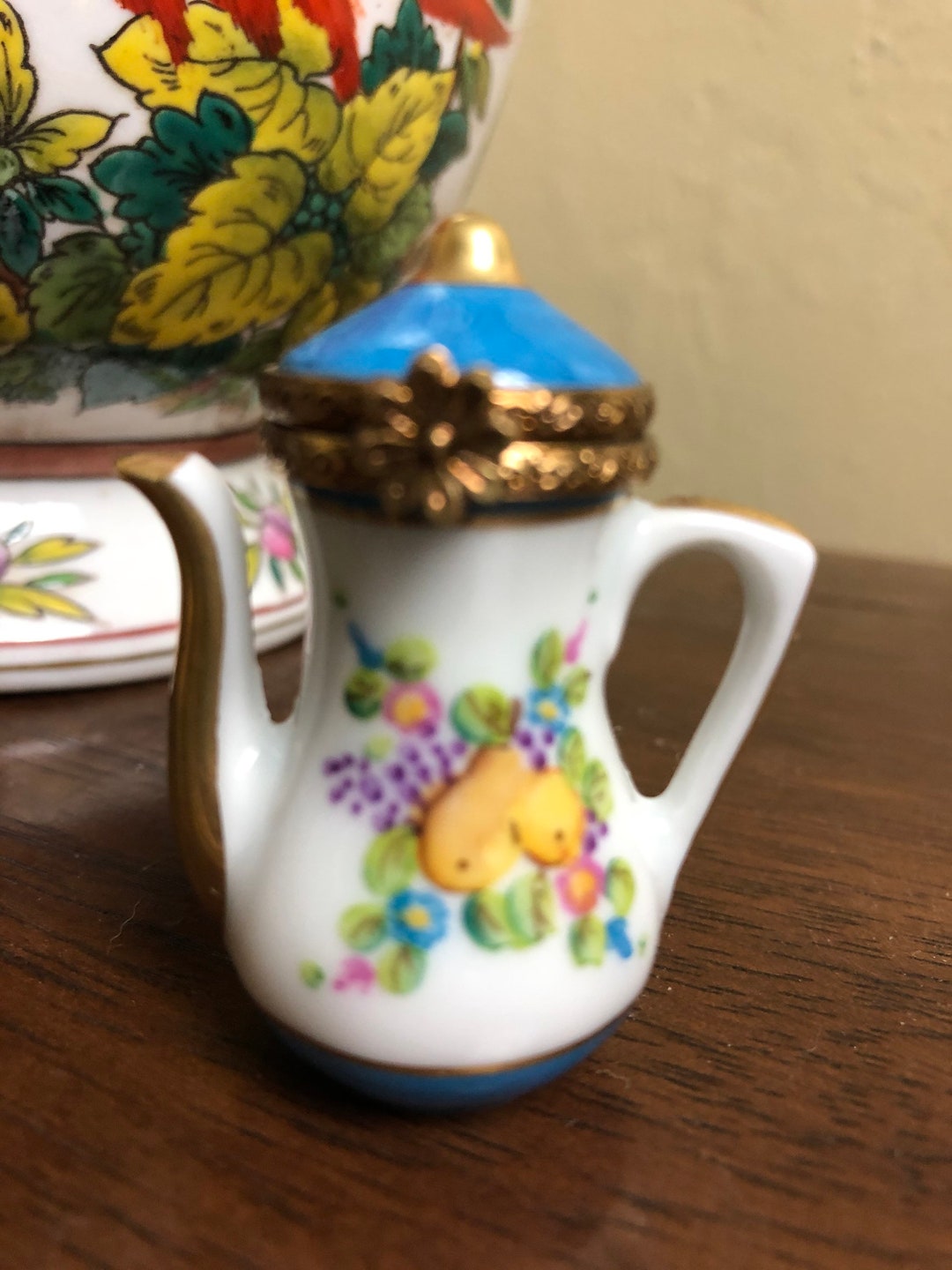 A Rare Limoges Eximious Hand Painted Teapot - Etsy