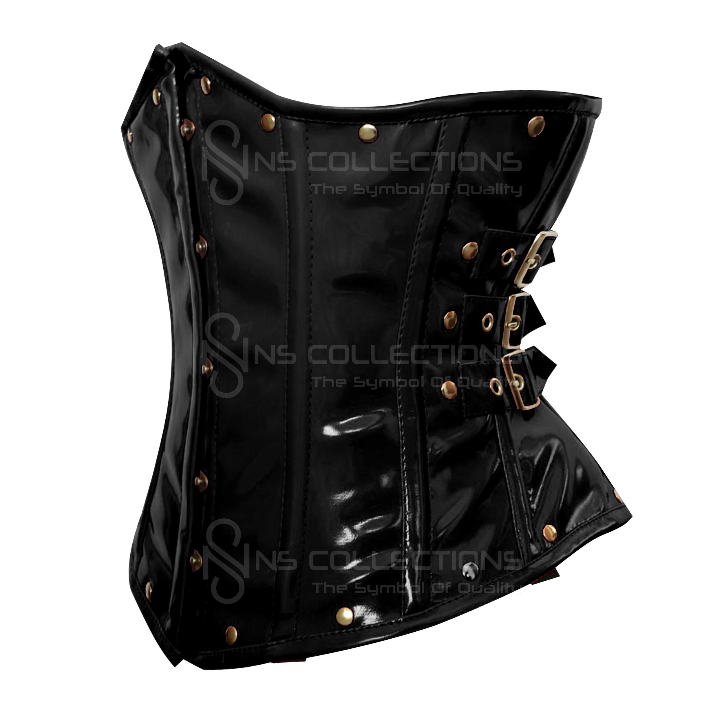 Steel Boned PVC Waist Cincher Waspie Underbust Victorian Sexy | Etsy