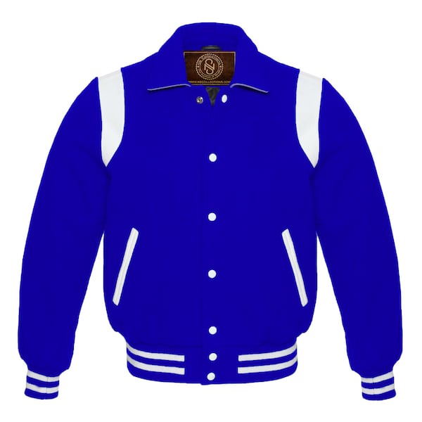 Royal Blue Varsity Jacket - Etsy