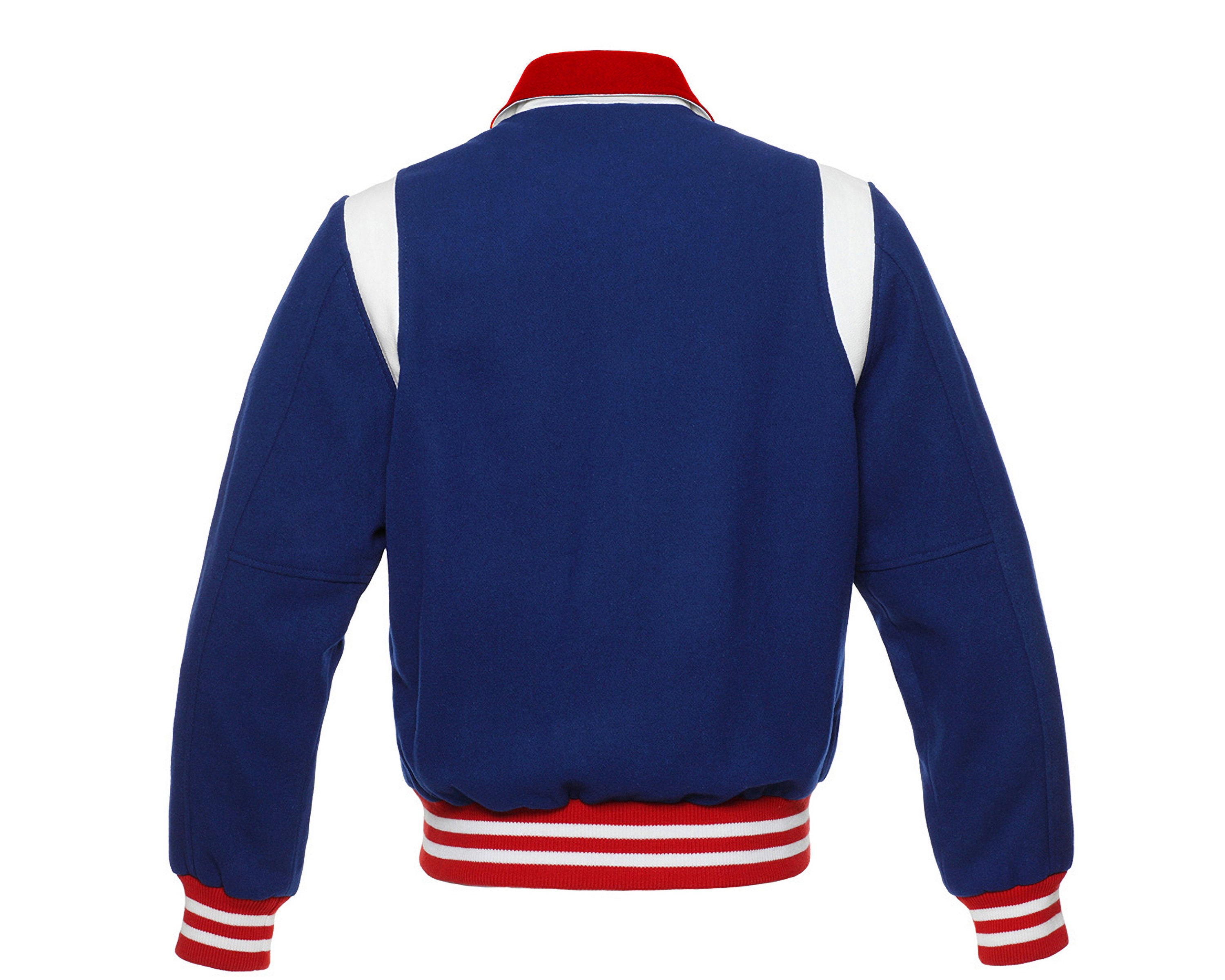 All Wool Varsity Retro Red Coller Jacket Letterman Baseball | Etsy