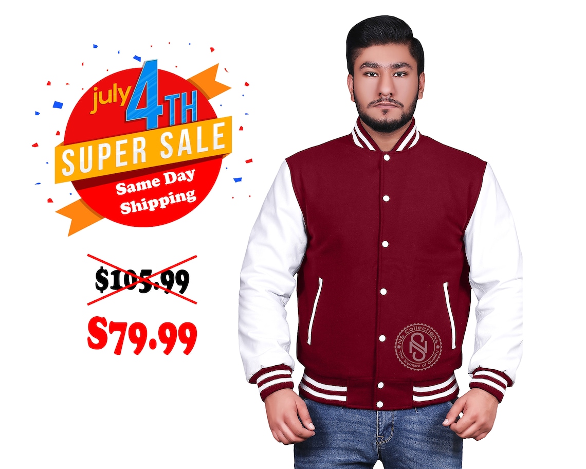 Men's Varsity Jacket Letterman Baseball Bomber Style - Etsy