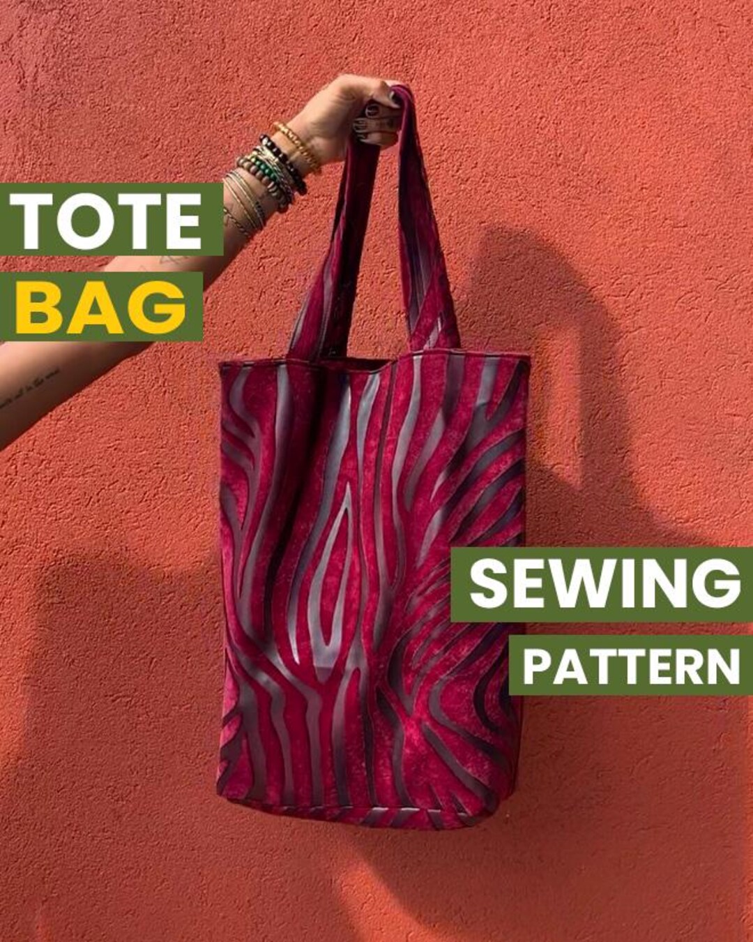 Tote Bag Indie Sewing Pattern | PDF Pattern | Instant Download | Print ...