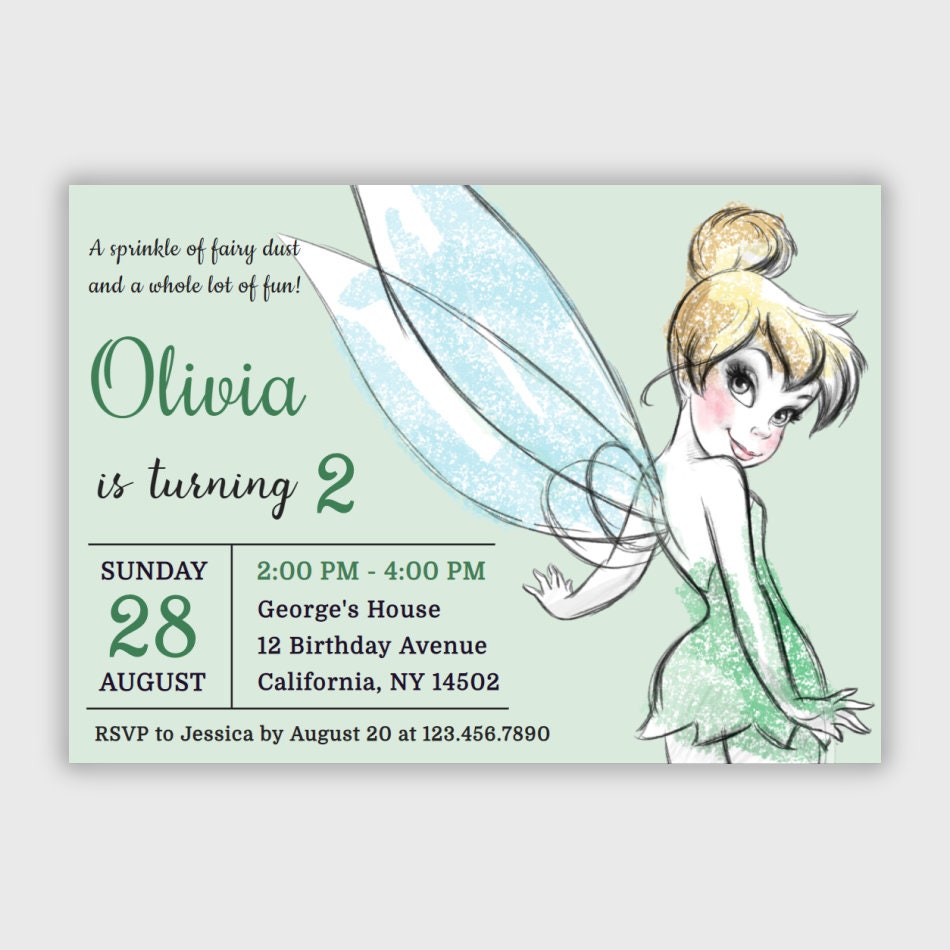 Art And Collectibles Prints Digital Download Watercolor Tinkerbell Fairy