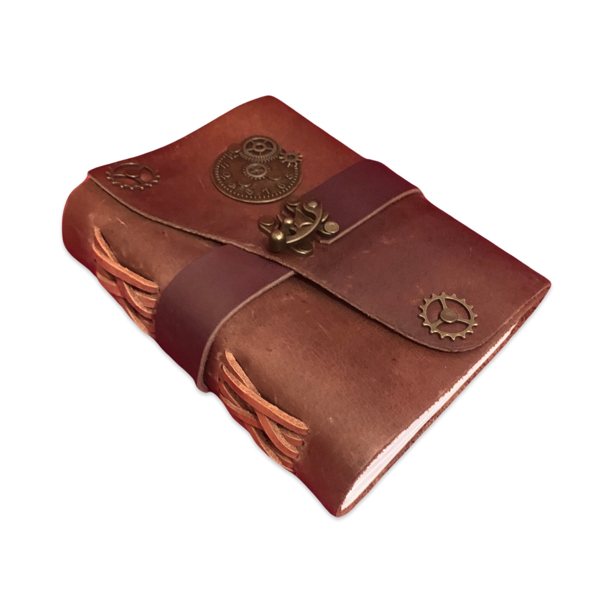 Steampunk-inspired Handmade Leather Journal, Rustic Leather Diary ...