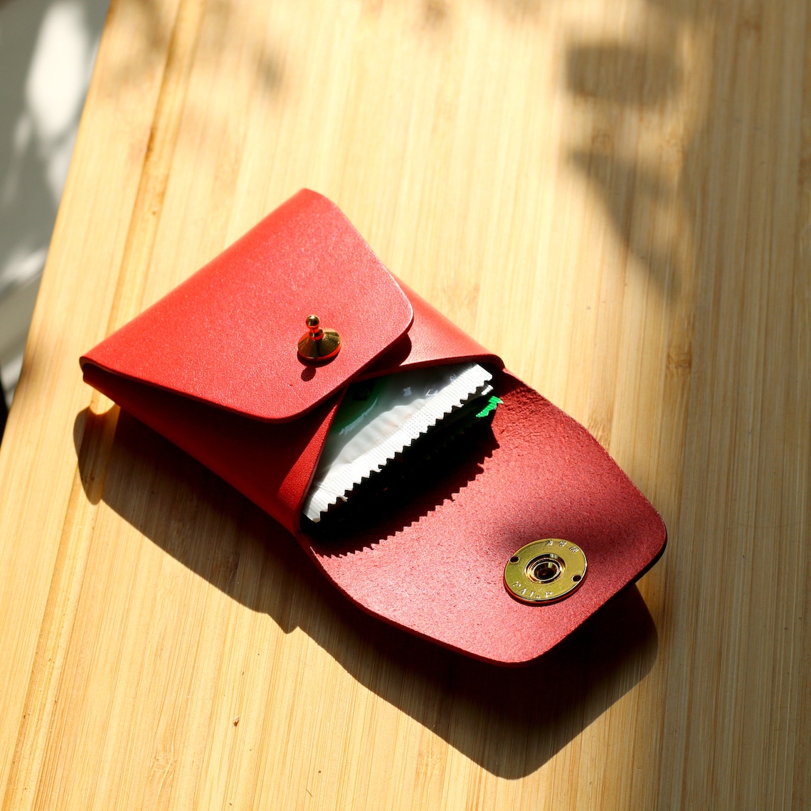 Condom case condom holder Holds 4 Condoms Handmade leather | Etsy