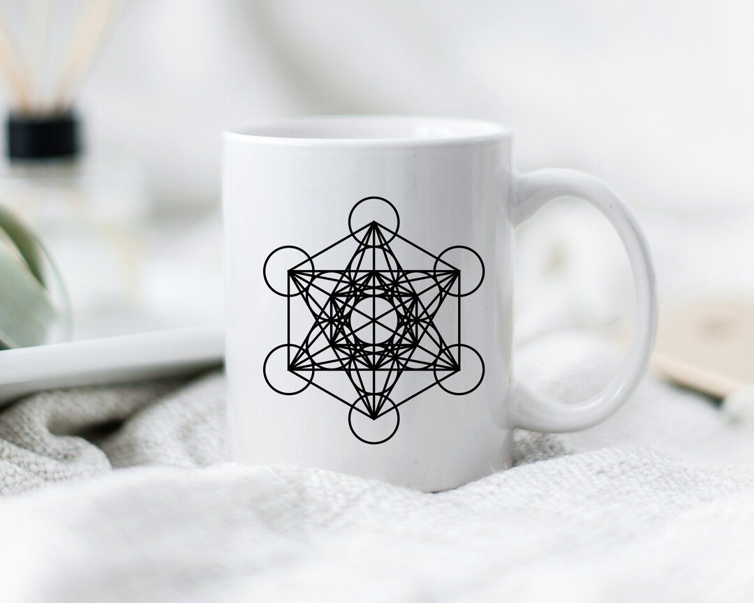 Metatron's Cube Sacred Geometry Mug High-vibe Drinkware and Gifts - Etsy
