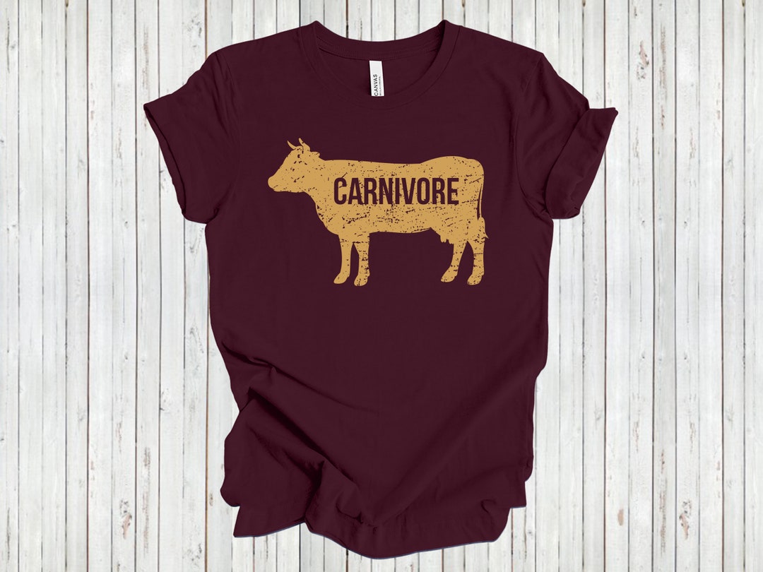 Carnivore Shirt for Men and Women Meat Lover Gift for Dad and Boyfriend ...