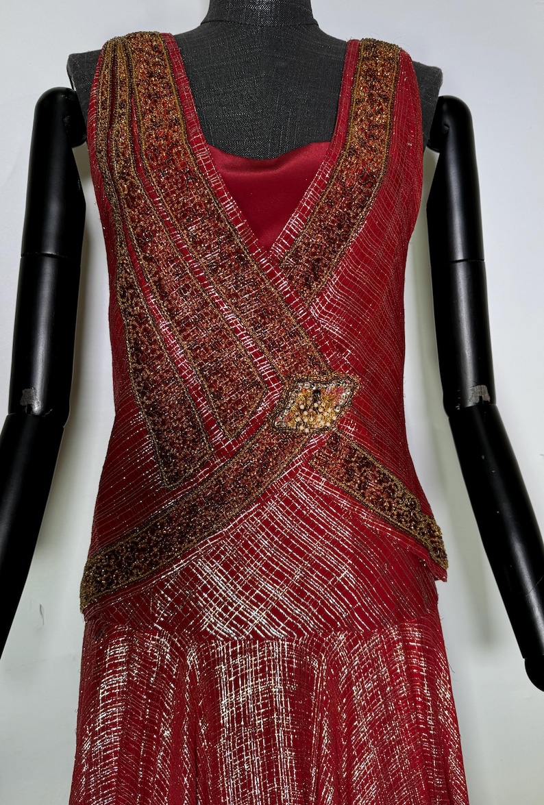 Hand Beaded Silk Show Dress - Etsy