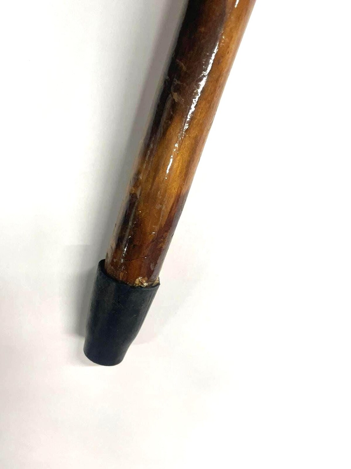 Vintage Wooden Crook Handle Walking Stick - Etsy