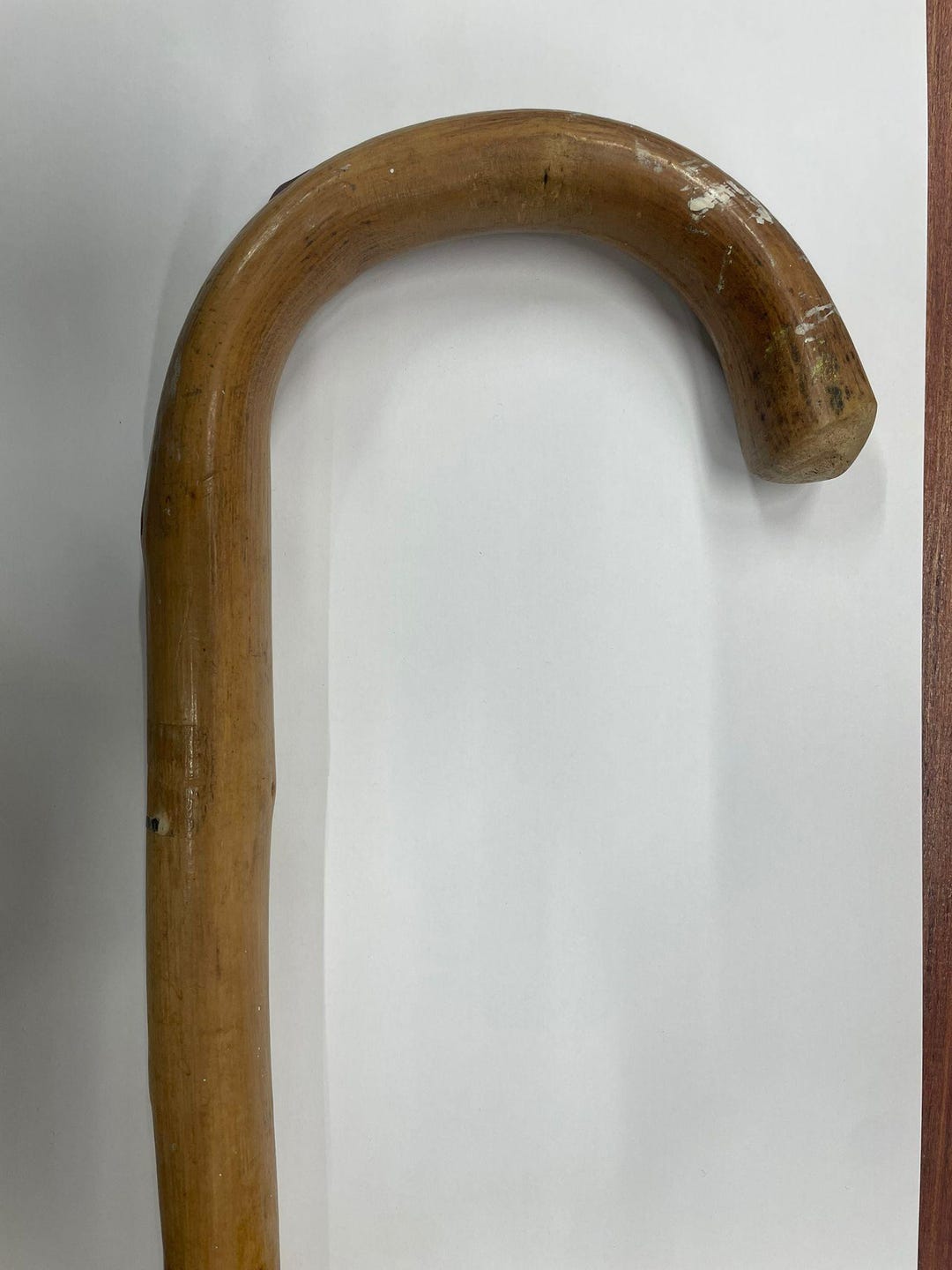 Vintage Light Wood Shepherd's Crook/country Walking Stick - Etsy