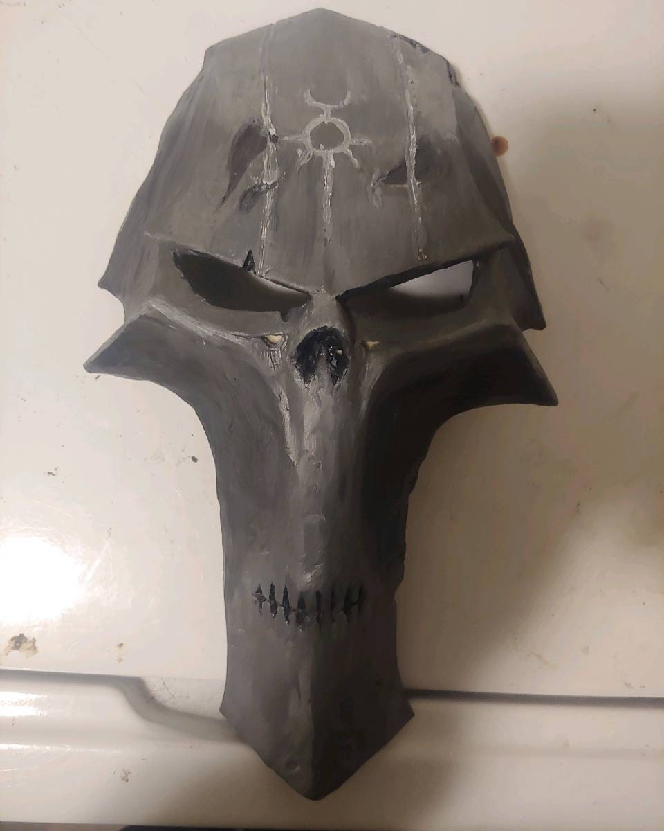 Warhammer 40k necron inspired mask | Etsy