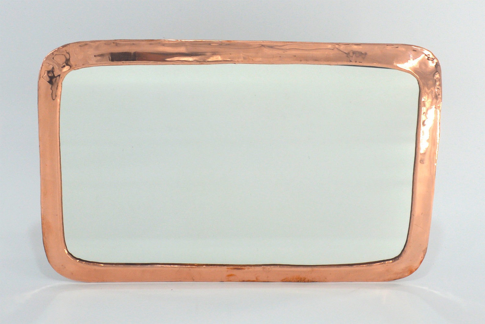 Red Soft Edge Rectangular Shape Handmade Solid Red Flat Metal | Etsy