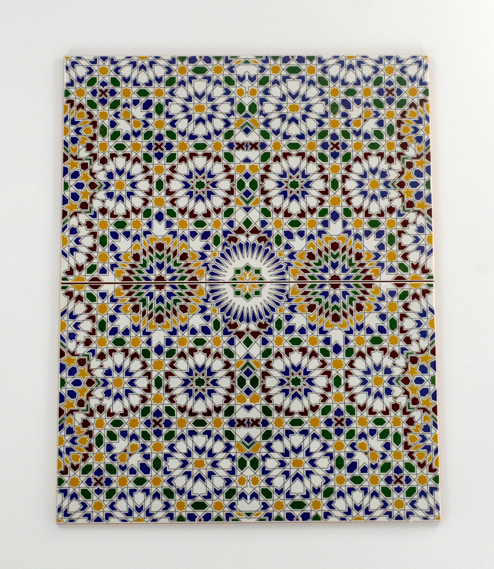 Ronda Beige & Blue Set of 2 Moroccan Glazed Ceramic Wall - Etsy UK