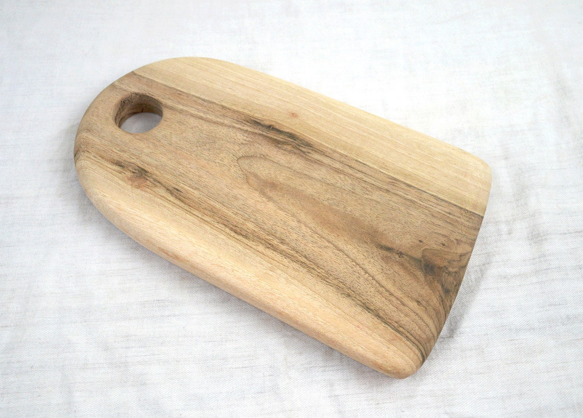 Hand made rounded soft oval edge Moroccan Walnut chopping | Etsy