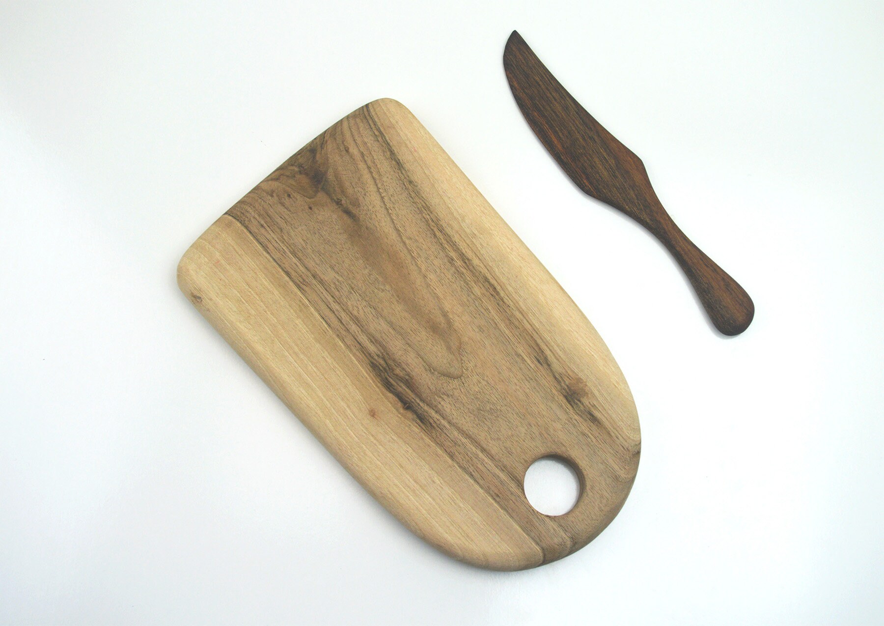 Hand made rounded soft oval edge Moroccan Walnut chopping | Etsy