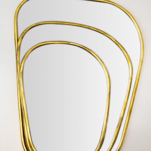 Rectangular Soft Edge Shape Handmade Golden Brass Moroccan | Etsy UK