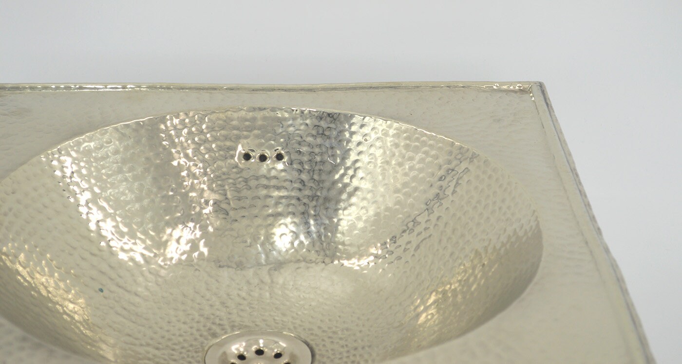 Square Solid Silver Handmade Moroccan Bathroom Sink Basin - Etsy