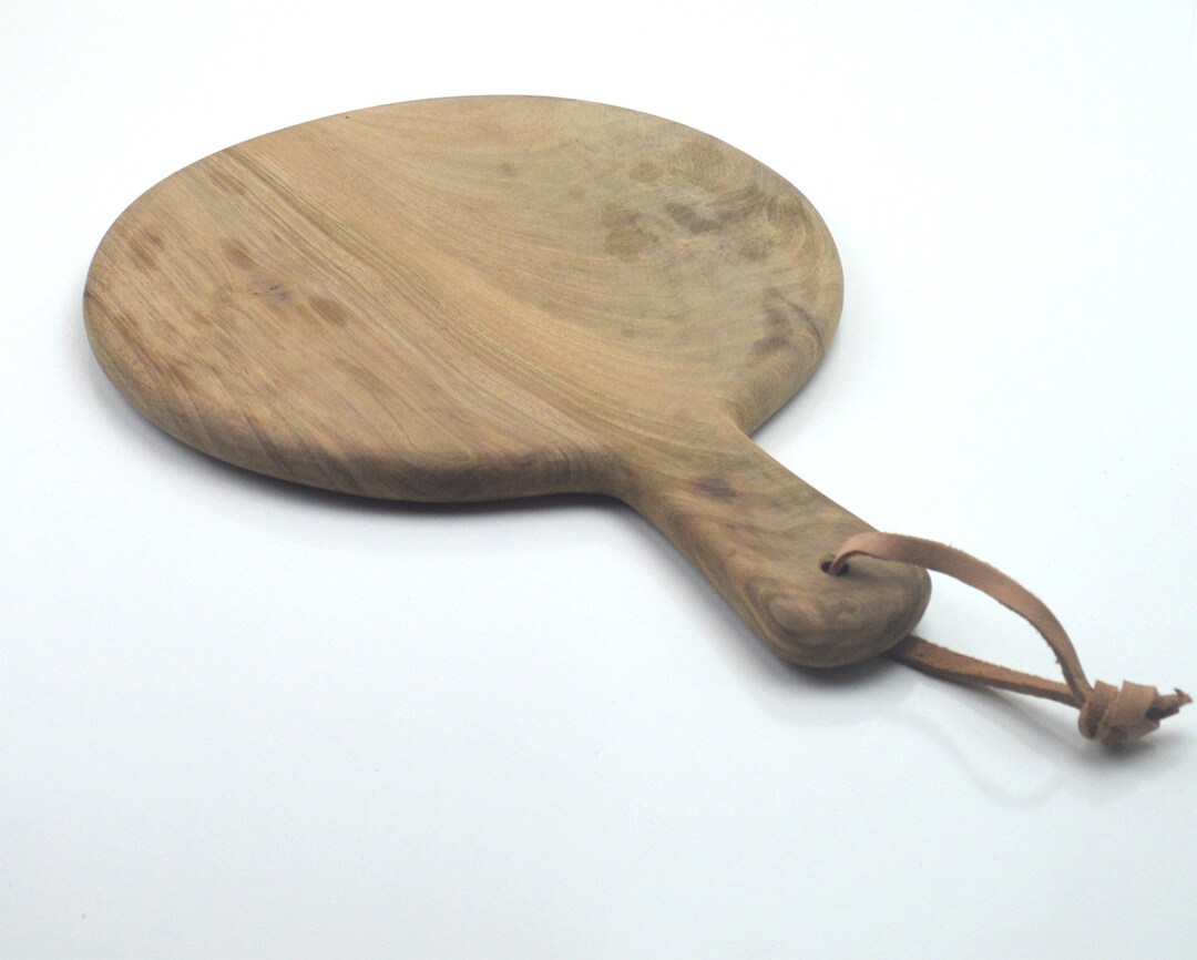Hand Made Rounded Soft Oval Edge Round Moroccan Walnut Chopping ...