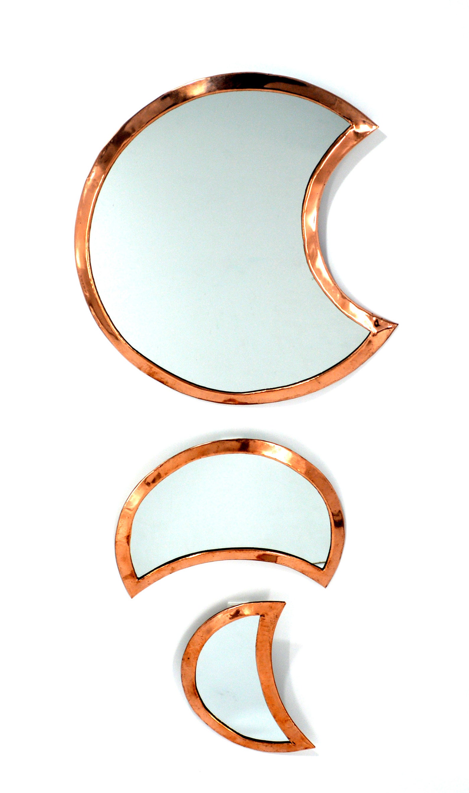 Half Moon Shape Handmade Solid Red Copper Flat Metal Moroccan - Etsy ...