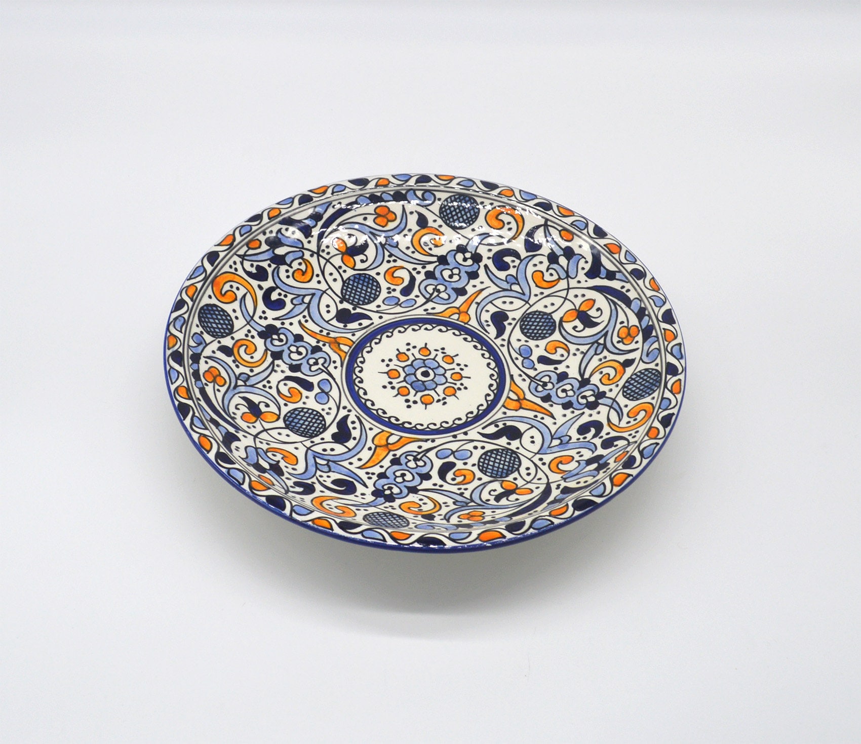 Amber and Blue Baroque Design China Ceramic Hand Painted - Etsy