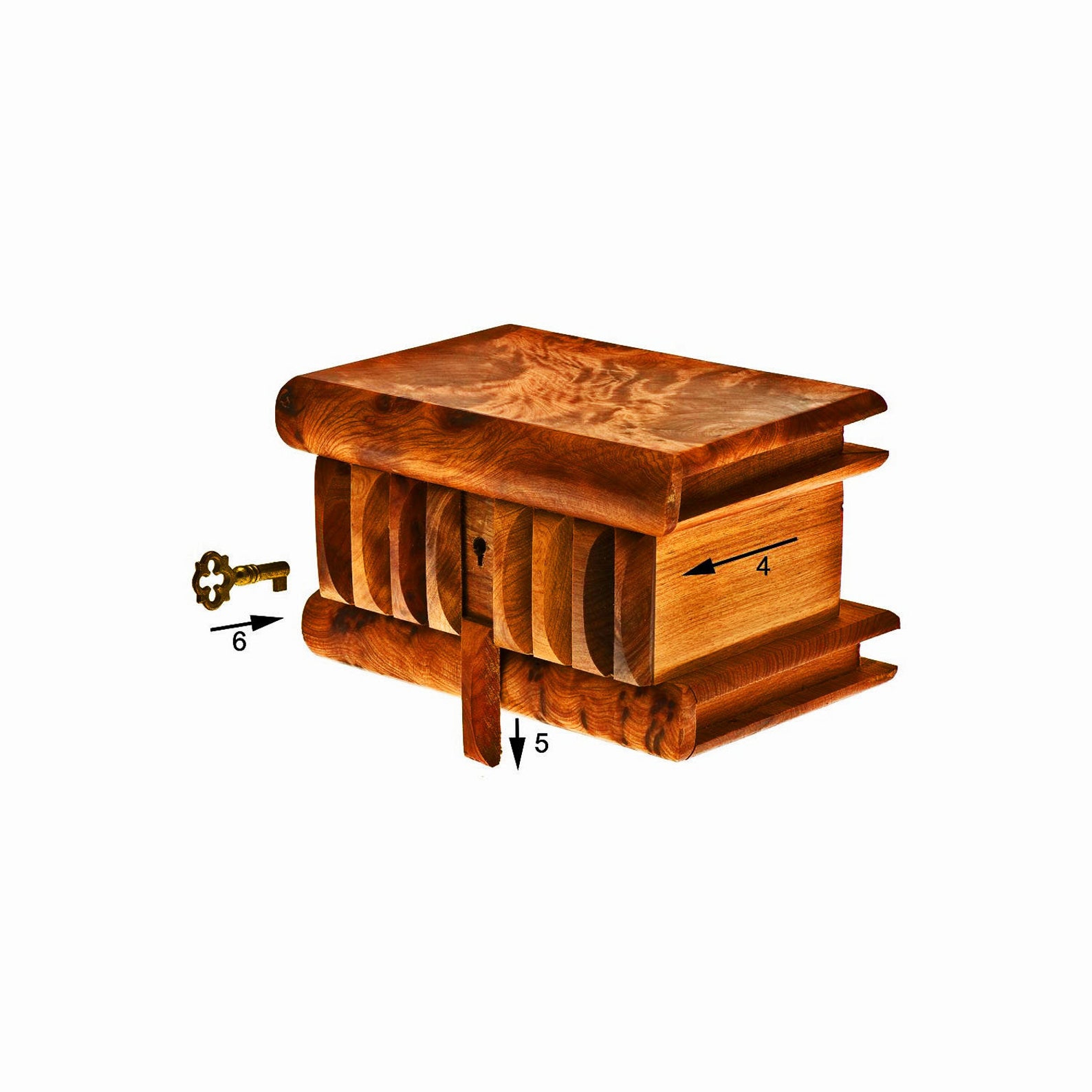 Thuya Wood Large Moroccan Magic Puzzle Box L15 W10 H8 Cm | Etsy