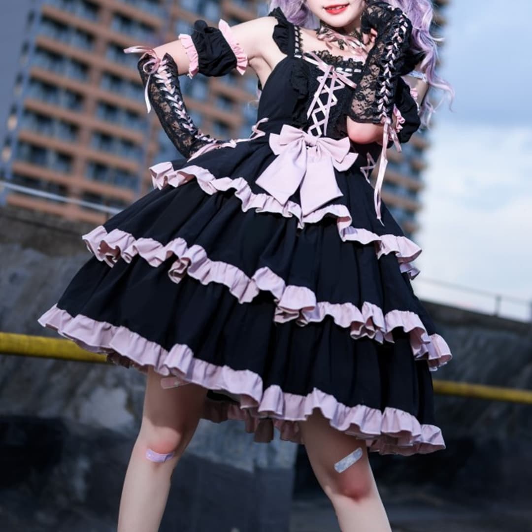 Black Gothic Dress,lolita Fashion Dress,costume Dress,gothic Lolita ...
