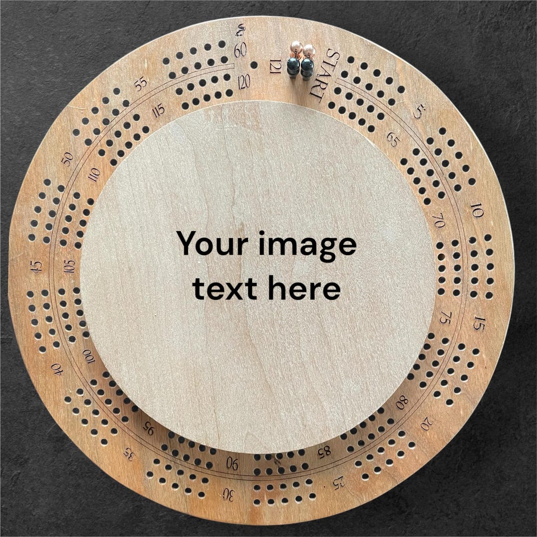 Two Player Cribbage Board - Made From Solid Cherry Wood - Etsy