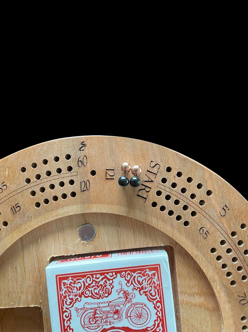 Two Player Cribbage Board - Made From Solid Cherry Wood - Etsy